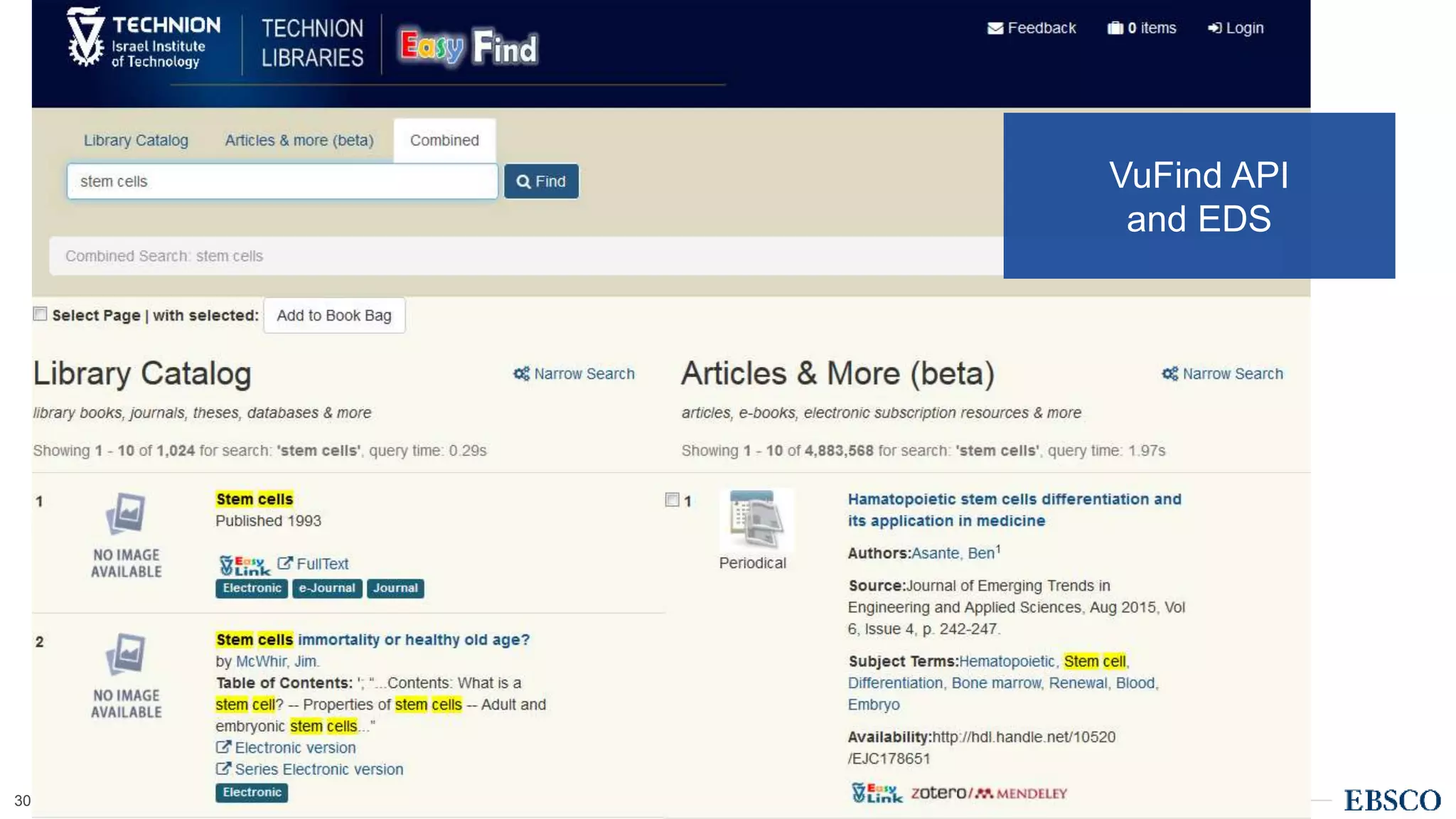 EBSCO Discovery Services: update and roadmap | PPTX