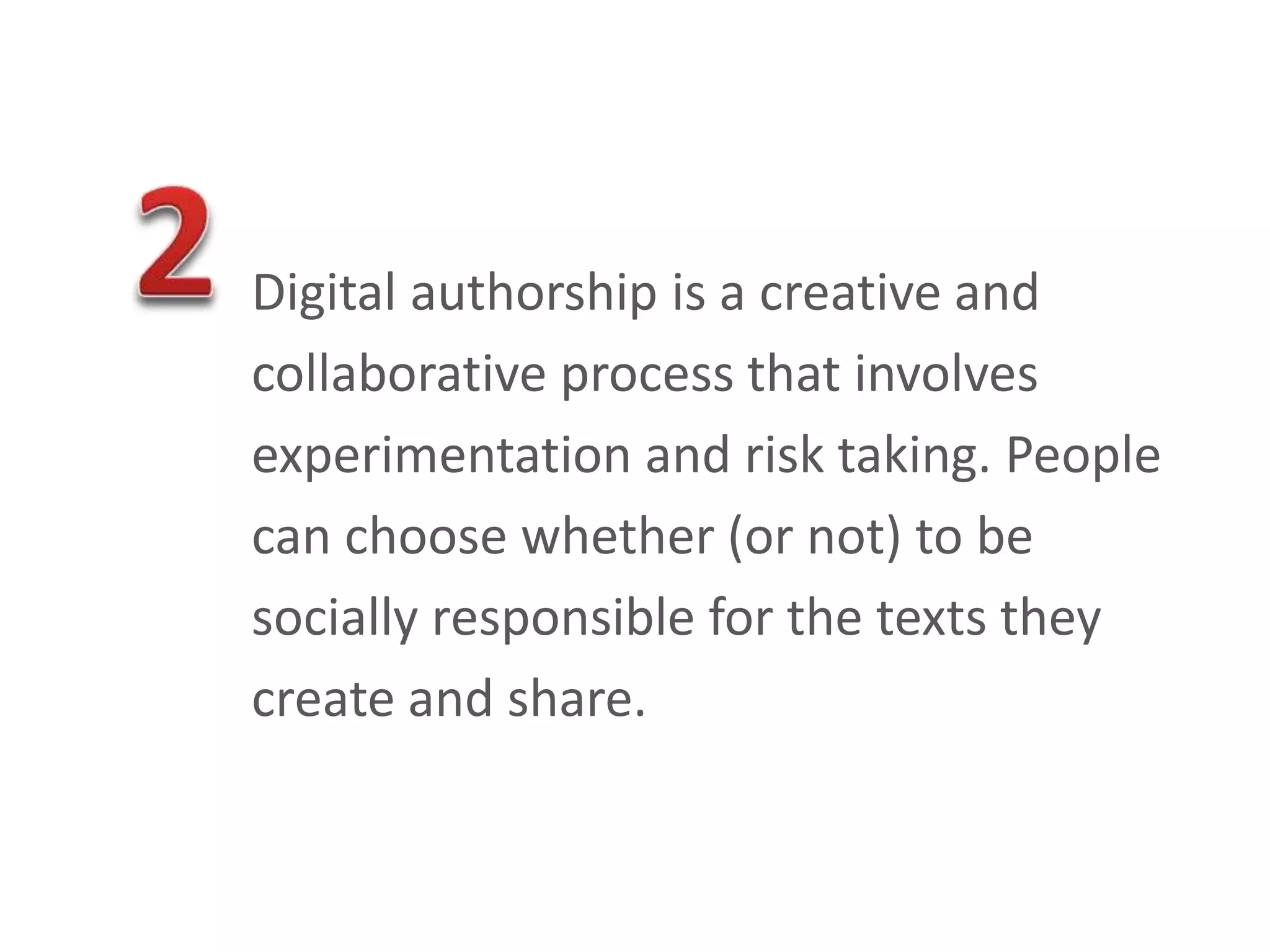 Digital Authorship: A Pedagogy of Learning | PPTX