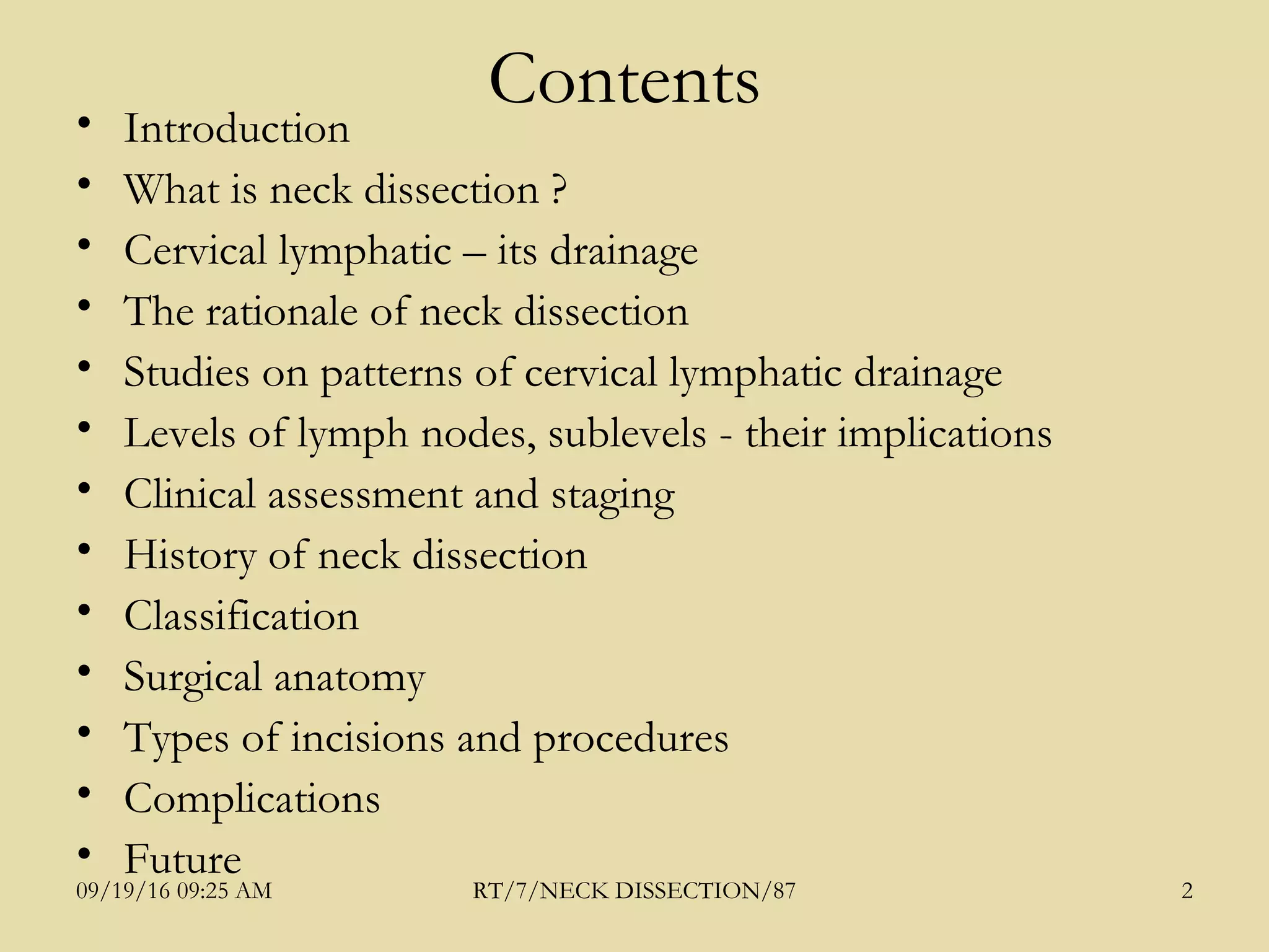 7. neck dissection(87) Dr. RAHUL TIWARI | PPT