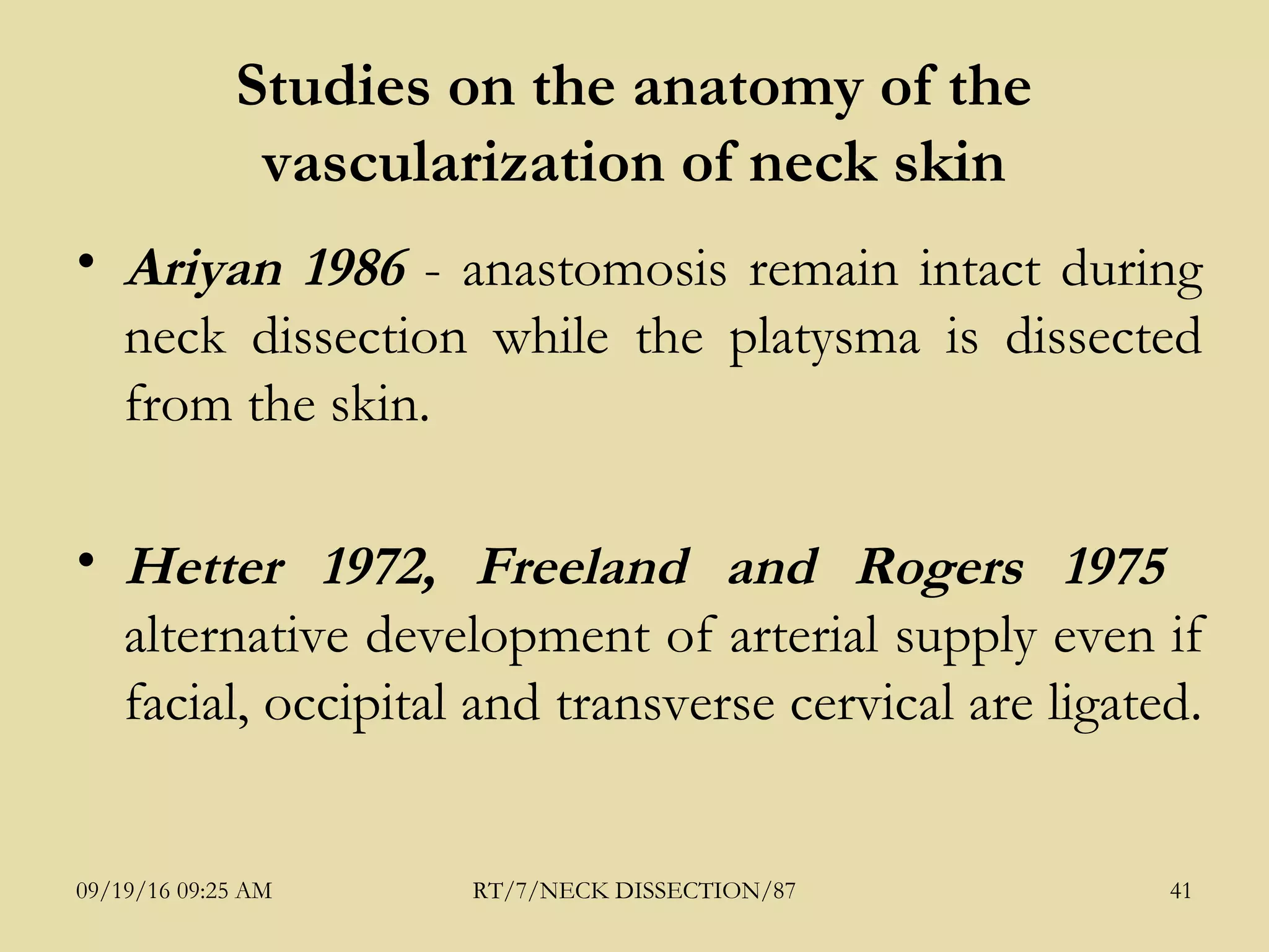 7. neck dissection(87) Dr. RAHUL TIWARI | PPT