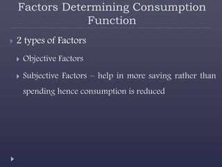 7. consumption function | PPTX