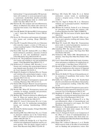 Therapeutic Agents in Perioperative Third Molar Surgical procedures | PDF