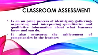 classroom assessment | PPT