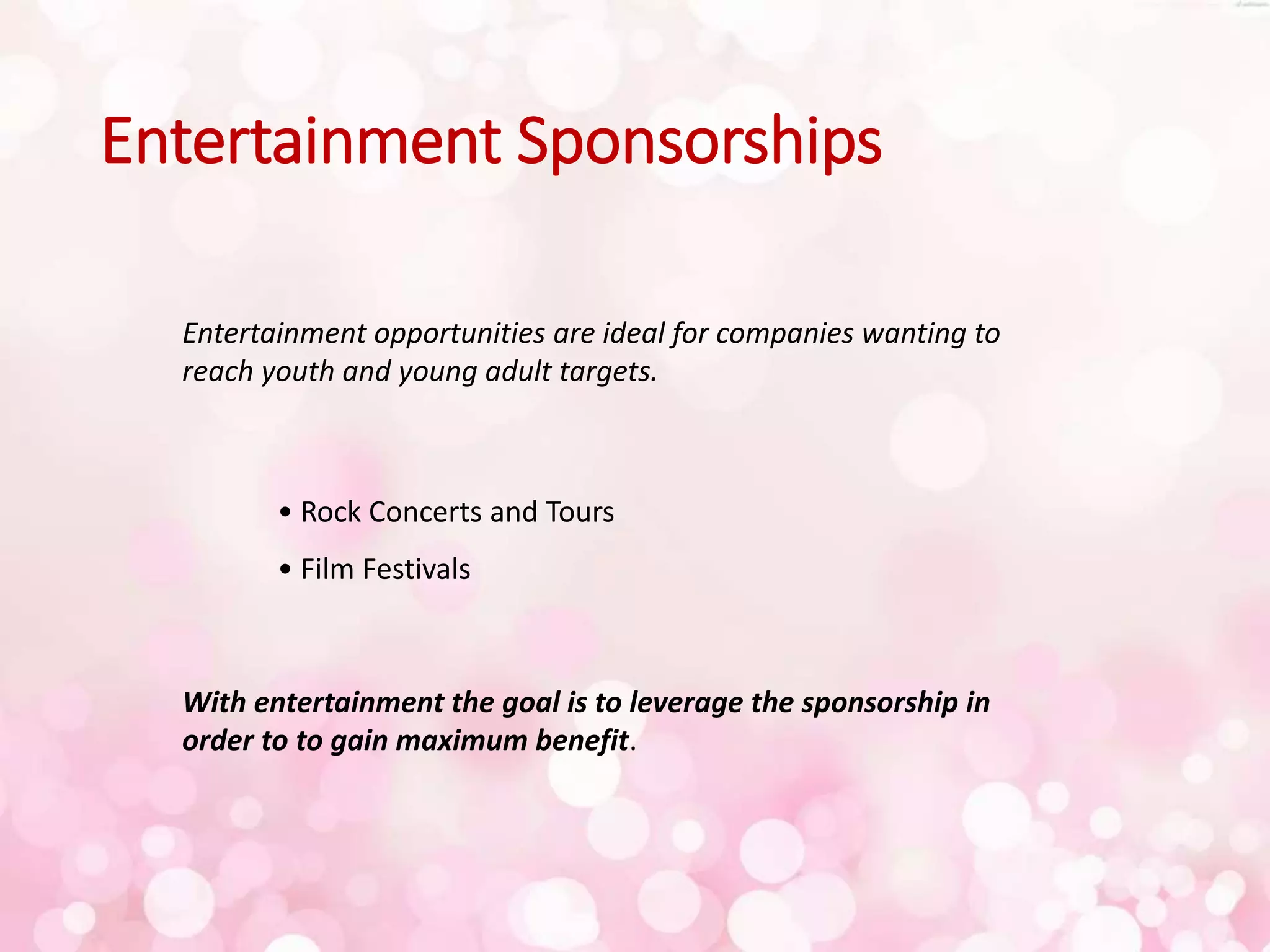 Sponsorship and Event Marketing | PPTX
