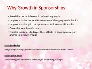 Sponsorship and Event Marketing | PPTX