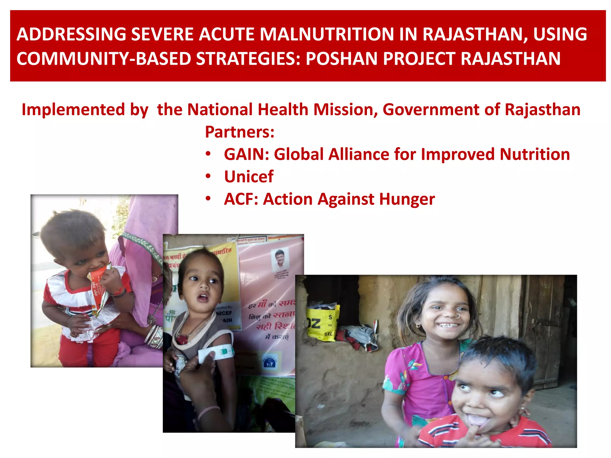 Addressing severe-acute malnutrition in Rajasthan using community-based ...
