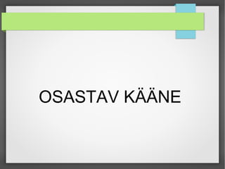 7.klass õnnetus ei hüüa tulles osastav kääne | PPT