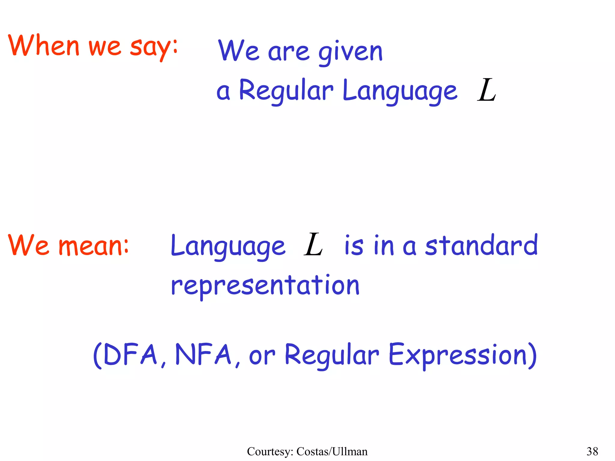 Regular expressions | PPTX | Programming Languages | Computing