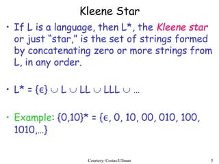 Regular expressions | PPTX | Programming Languages | Computing