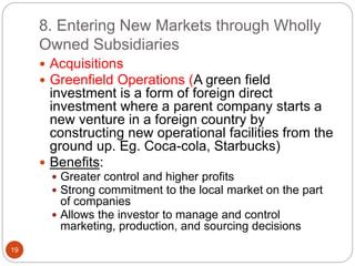 emerging market entry strategies | PPTX