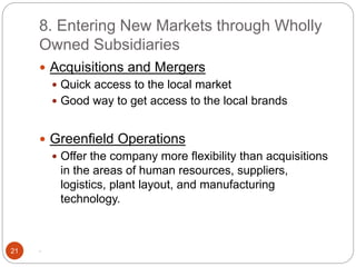 emerging market entry strategies | PPTX