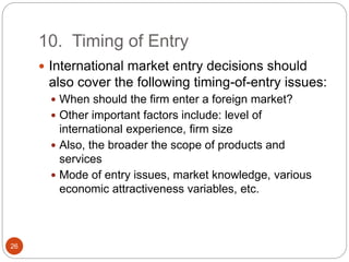 emerging market entry strategies | PPTX