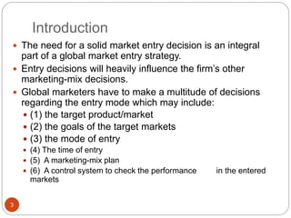 emerging market entry strategies | PPTX