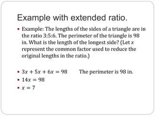 7 1 7-2 ratios and proportions | PPTX