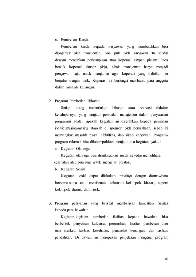 7.program pelayanan karyawan | DOCX
