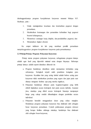 7.program pelayanan karyawan | DOCX