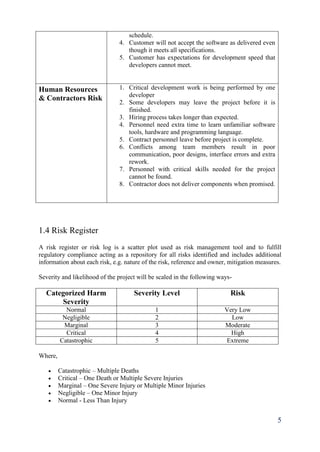 Software Project Management: Risk Management | PDF