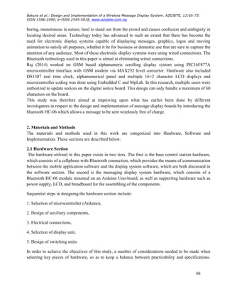 DESIGN AND IMPLEMENTATION OF A WIRELESS MESSAGE DISPLAY SYSTEM | PDF