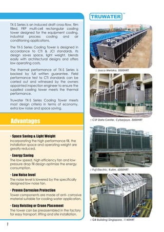 Cooling Tower Modular Design Crossflow Type | PDF