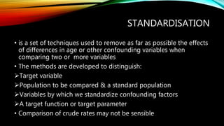 Direct standardisation ppt | PPTX