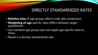 Direct standardisation ppt | PPTX