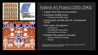 The New Deal and the Arts | PPT