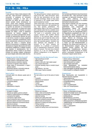 Серводвигатели серии HQL/HQLa Oemer | PDF