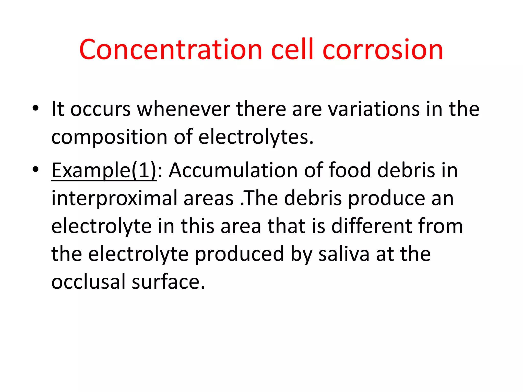 Corrosion of dental materials | PPTX