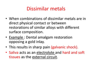 Corrosion of dental materials | PPTX