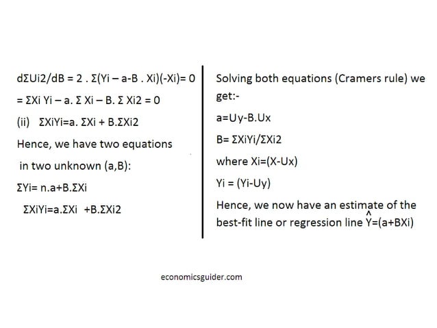 least squares regression line | PPT