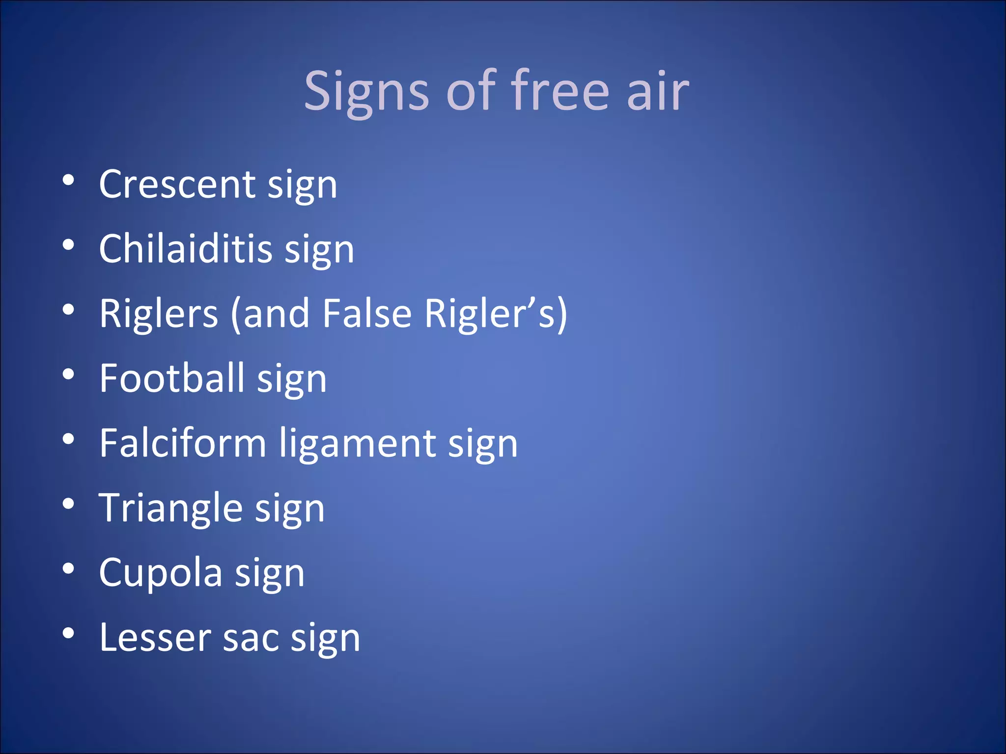 Abdomen xray signs | PPT