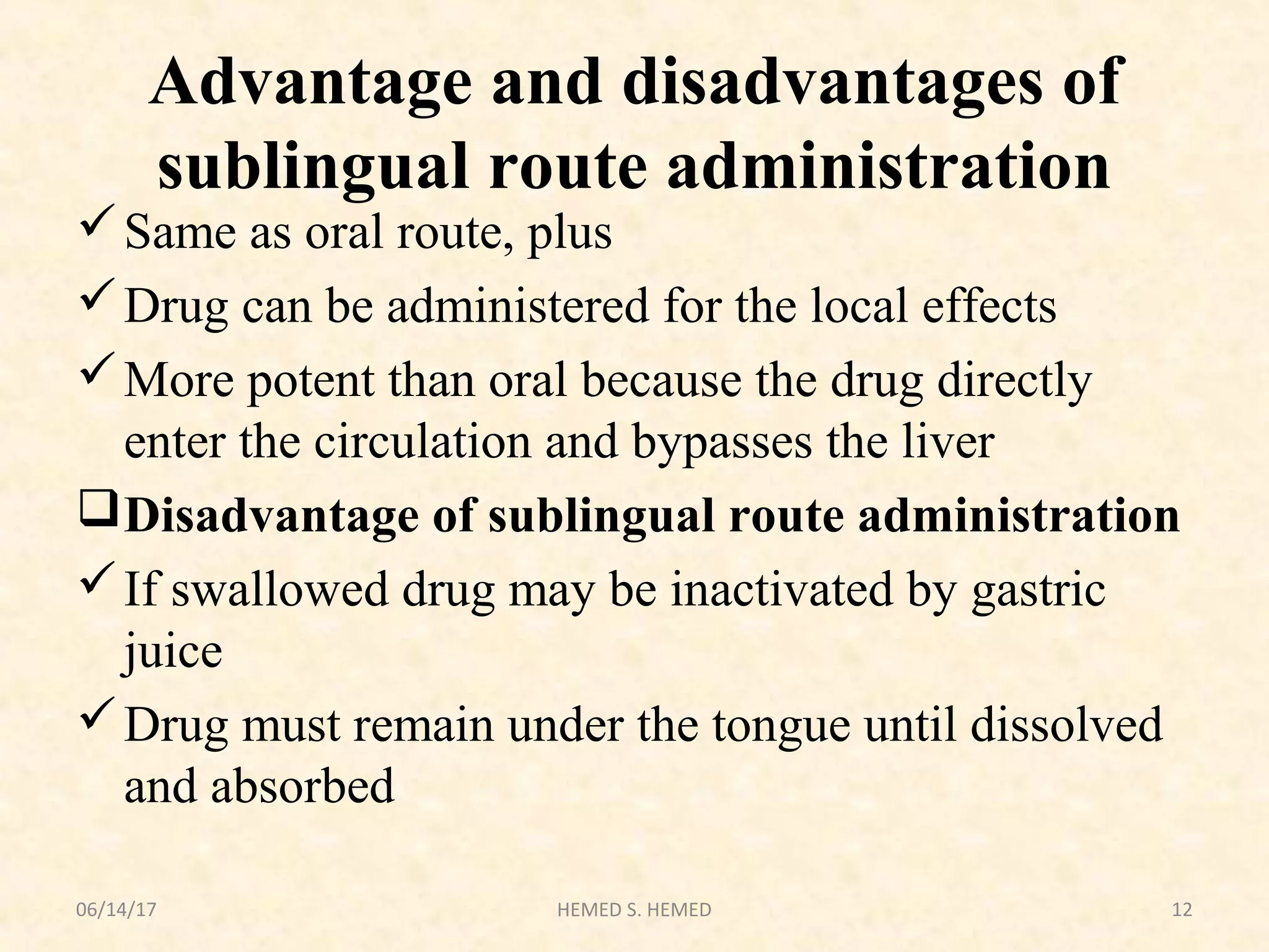 7. Routes Of Drug Administration | PPT