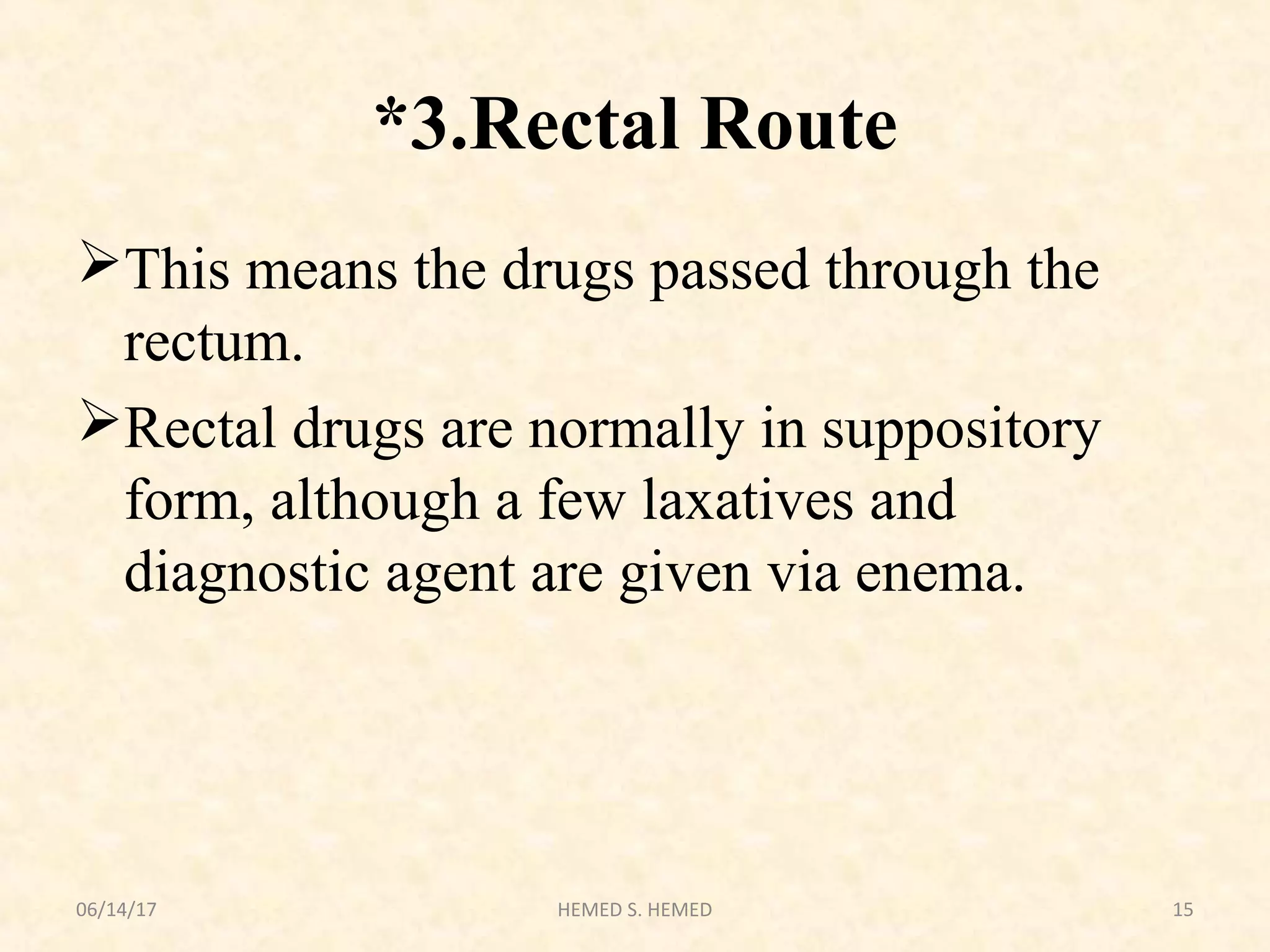 7. Routes Of Drug Administration | PPT