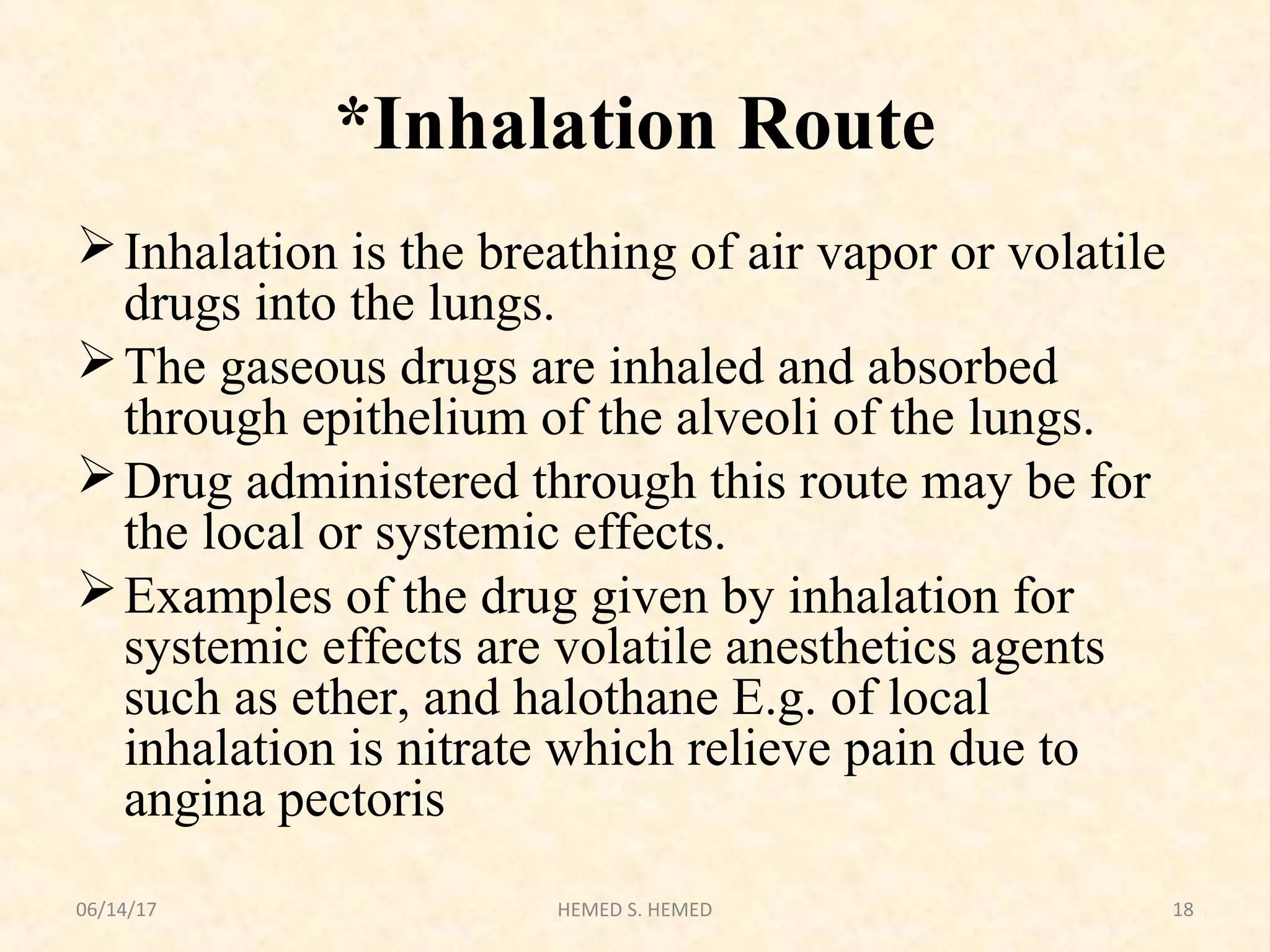 7. Routes Of Drug Administration | PPT