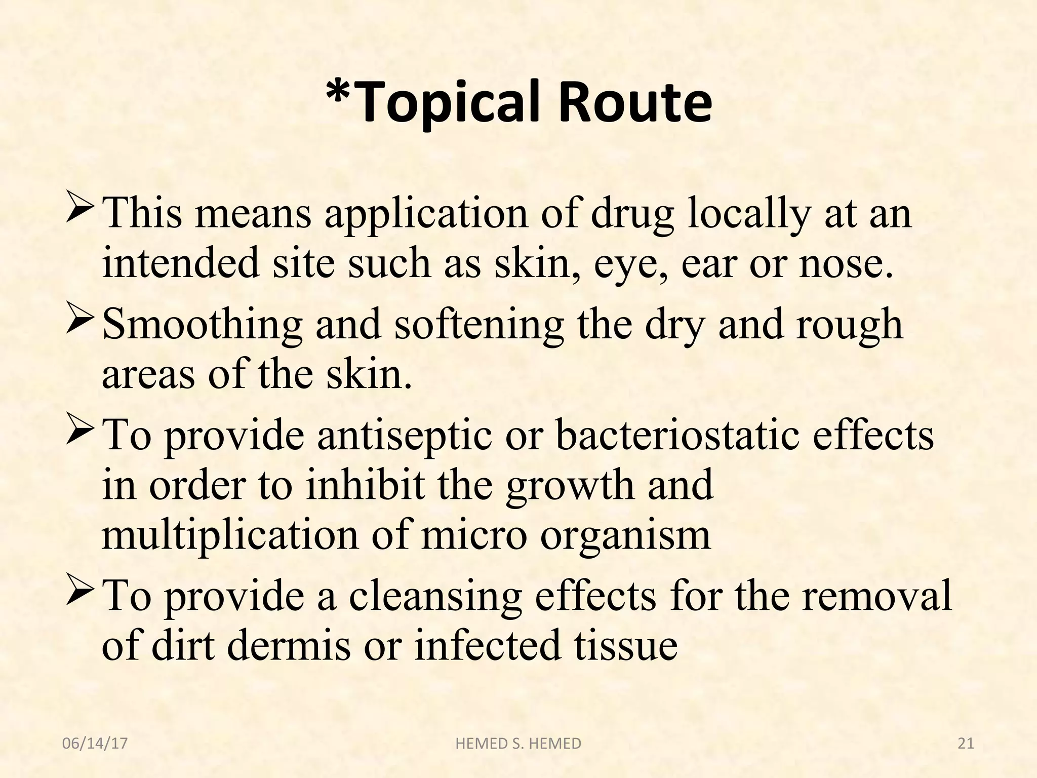 7. Routes Of Drug Administration | PPT