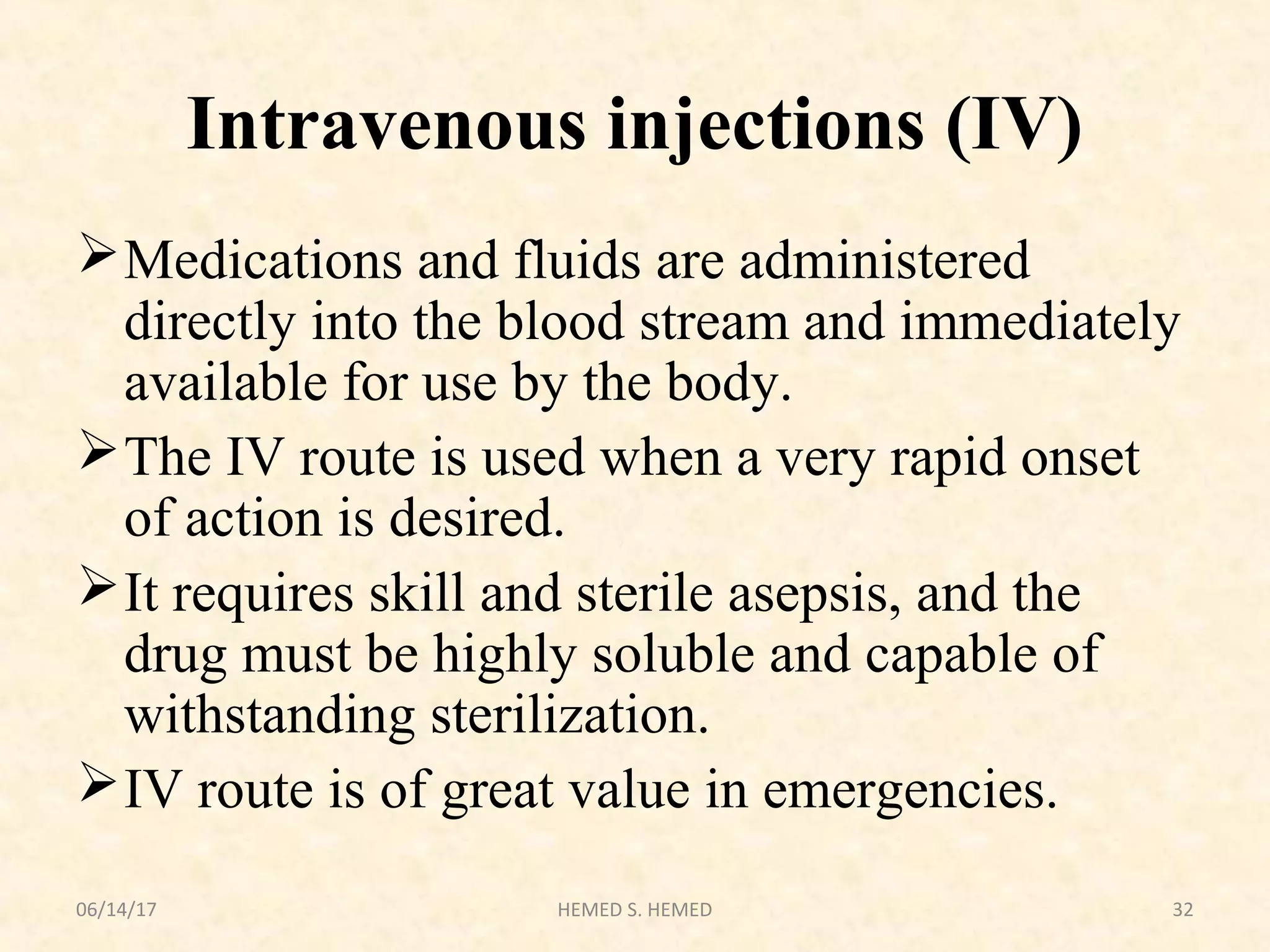 7. Routes Of Drug Administration | PPT