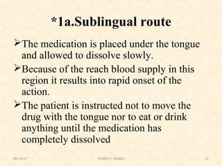 7. Routes Of Drug Administration | PPT