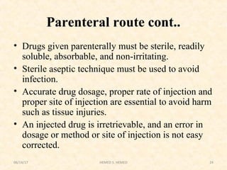 7. Routes Of Drug Administration | PPT