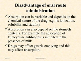 7. Routes Of Drug Administration | PPT