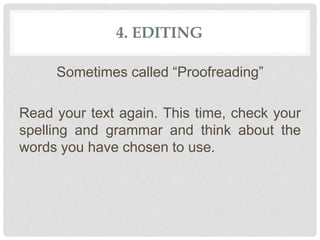 7.the 5 step writing process | PPTX