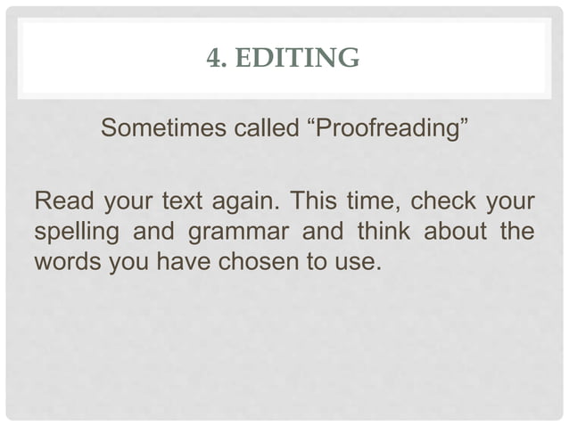 7.the 5 step writing process | PPTX | Desktop Publishing | Computer ...