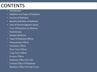 Radiation as a friend or foe | PPTX
