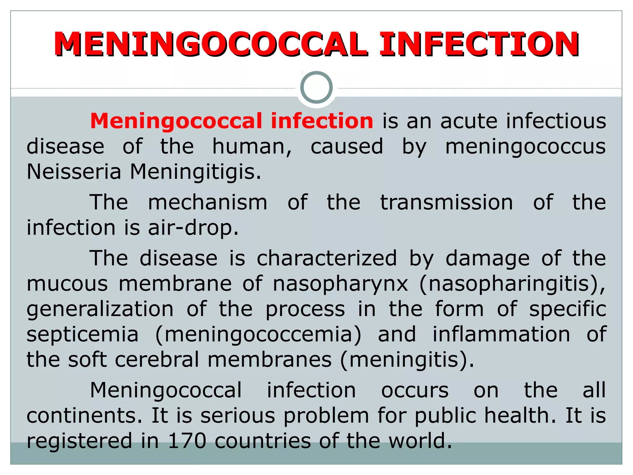 Meningococcal infection | PPT