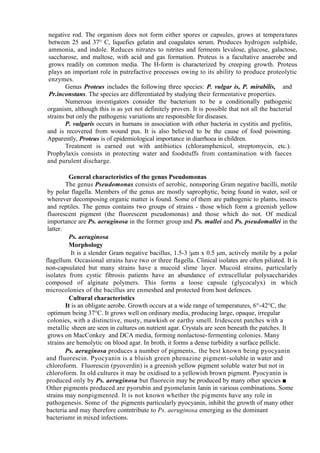 Opportunistic Infections. Genera Proteus. Klebsiella & Pseudomonas ...