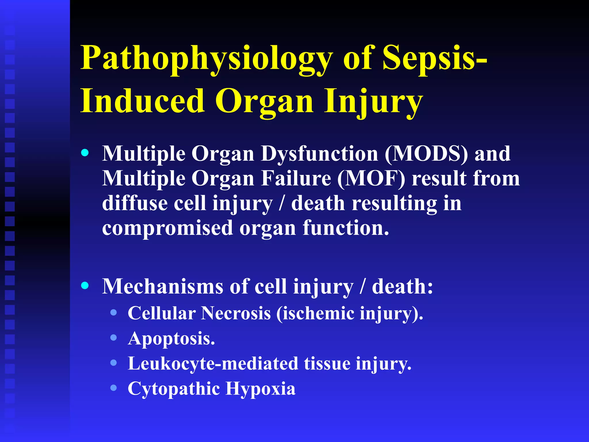 Path physiology of sepsis. SIRS & MOF | PPT