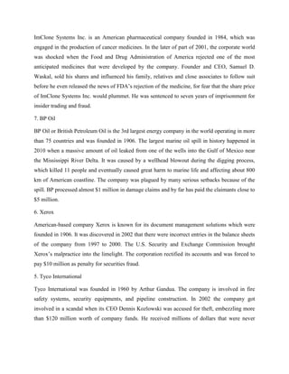 top 10 corporate scandals | PDF