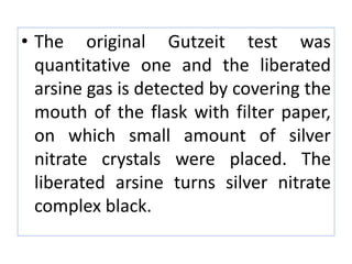 7.limit test for arsenic | PPTX