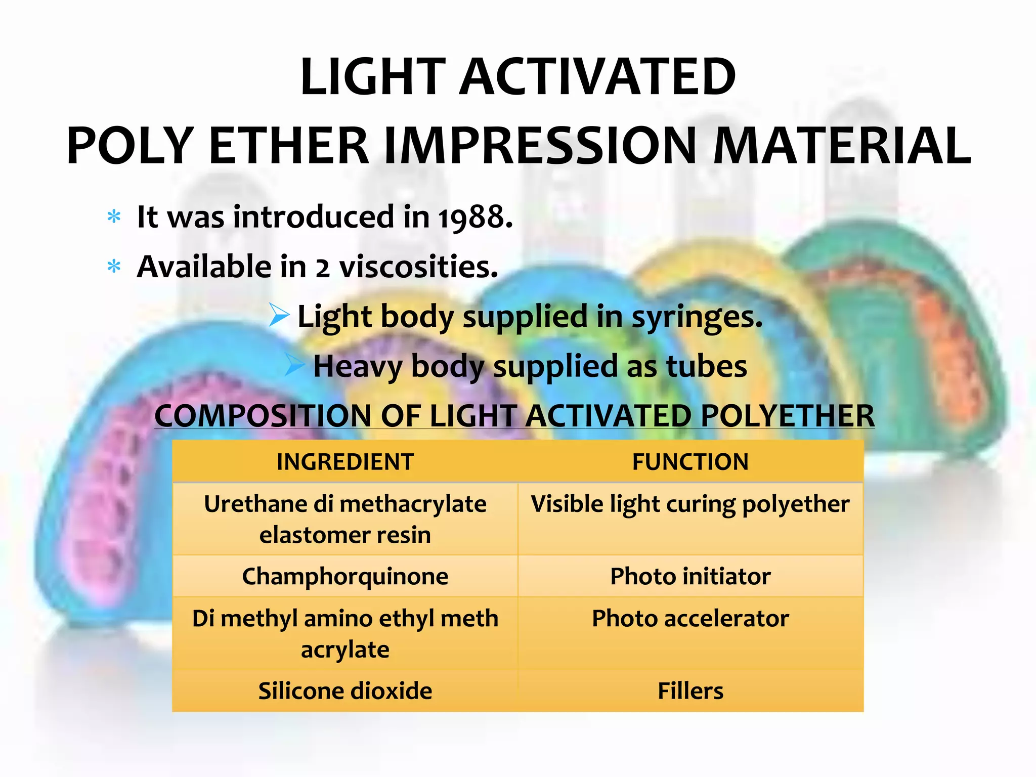 Elastomeric Impression Materials by Dr Rashid Hassan | PPTX