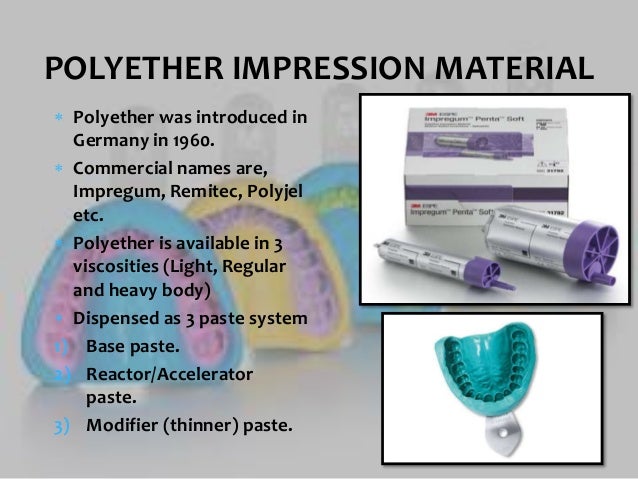 Elastomeric Impression Materials by Dr Rashid Hassan