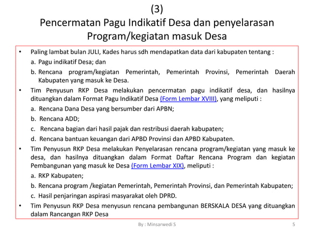 Materi Rencana Kerja Pemerintahan Desa (RKPDes) | PPTX